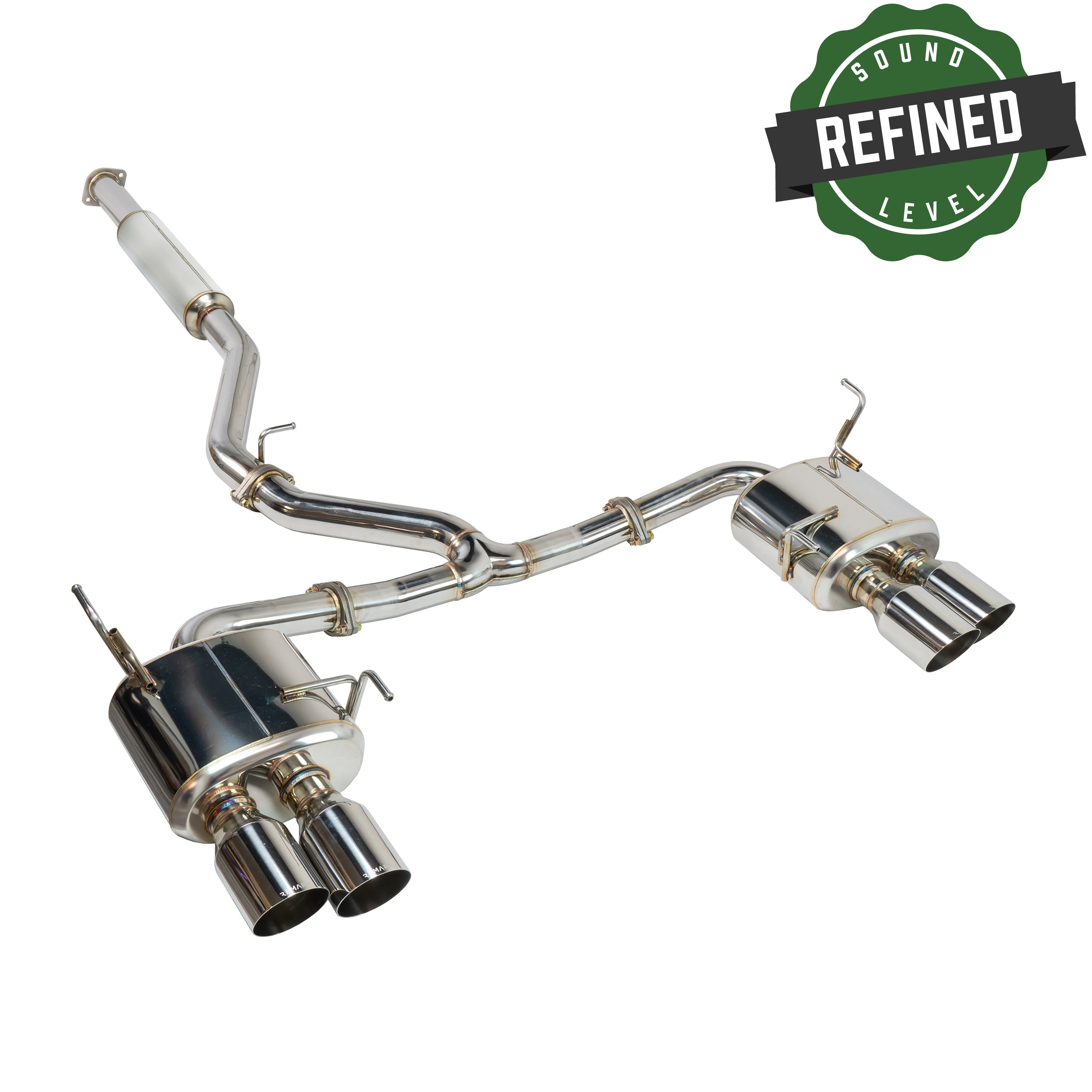 Sports Touring Exhaust w/ Resonator (4" Catback) - Subaru Impreza WRX ...
