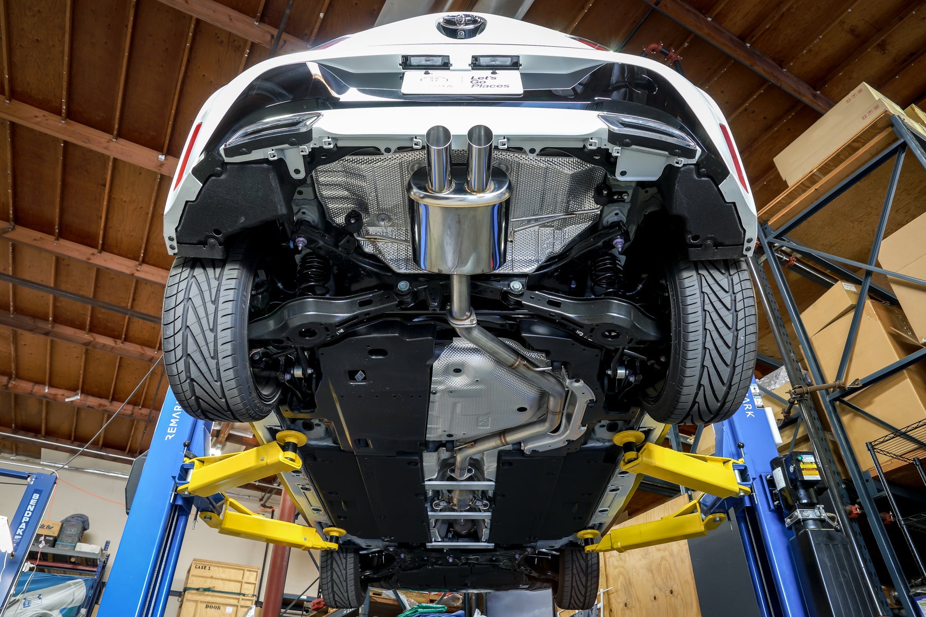 Catback Exhaust Center Dual Toyota Corolla Hatchback 2019 REMARK USA